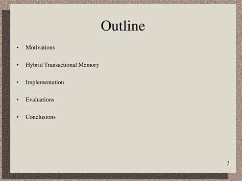 Hybrid Transactional Memory Ppt Download