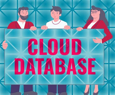 Text Caption Presenting Cloud Database Business Approach Optimized Or Built For A Virtualized