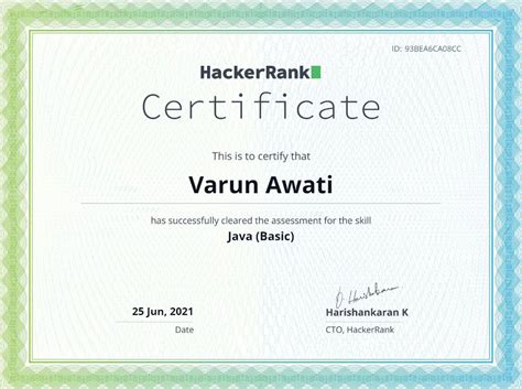 varun awati on linkedin javaprogramming hackerrank problemsolving java