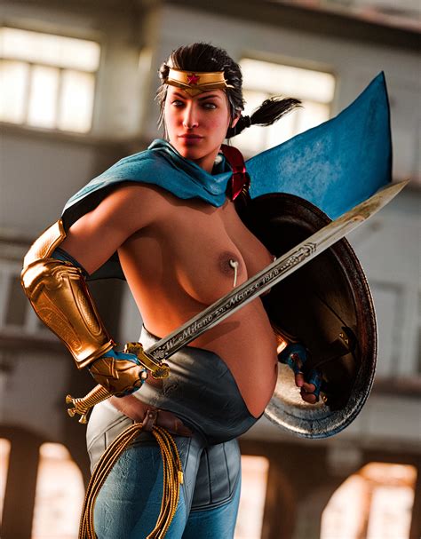 rule 34 1girls 3d belly big belly black hair breasts clubzenny dc dc