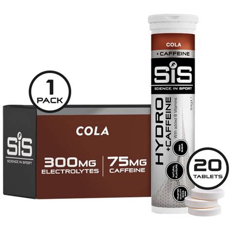 Science In Sport Sis Hydro Caffeine Effervescent Tablets Cola Flavoured