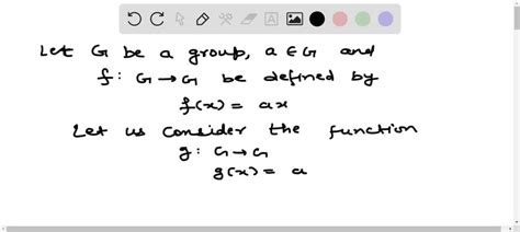 Solved The Group Of Linear Functions Consider The Set Of All Linear Functions F ℝ →ℝ That Have