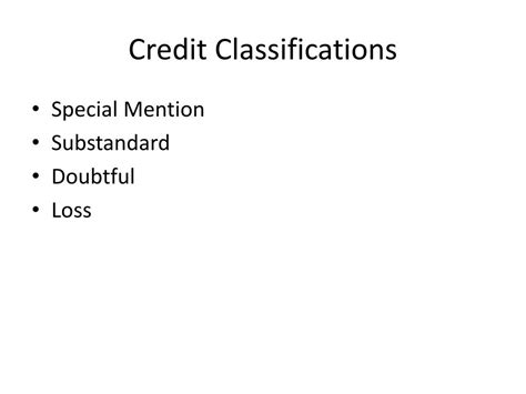 Ppt Regulatory Credit Classifications Powerpoint Presentation Free