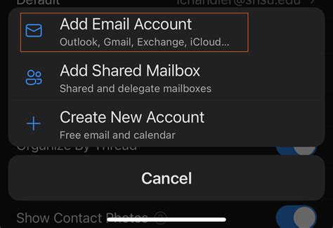 O Email IOS Outlook