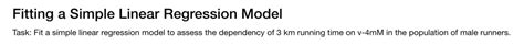 Fitting A Simple Linear Regression Model Task Fit A Solvedlib
