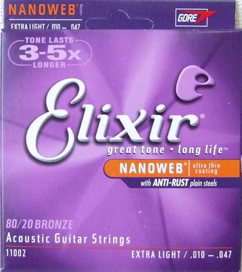 【新品】2234 Elixir 11002 Acoustic Nanoweb Ex Light 10 47の落札情報詳細 ヤフオク落札価格