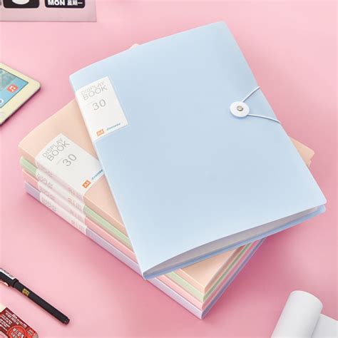 A Folder Transparent Insert Multi Layer Data Book Babe Test Paper Storage Bag Page Loose