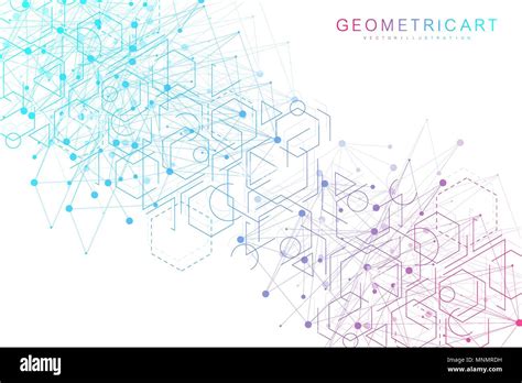 Hexagonal Abstract Background Big Data Visualization Global Network