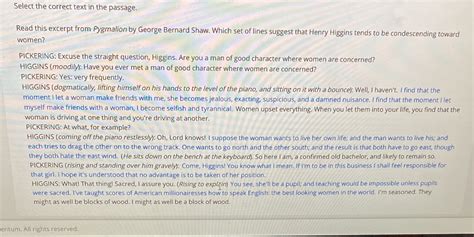 [solved] Select The Correct Text In The Passage Read This Excerpt From Course Hero