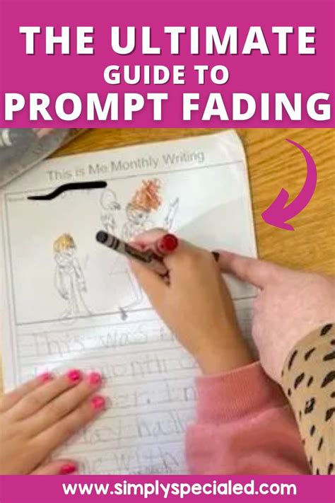 All About Prompt Fading Simply Special Ed