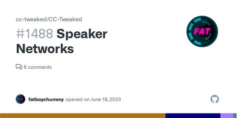 Speaker Networks · Issue 1488 · Cc Tweakedcc Tweaked · Github
