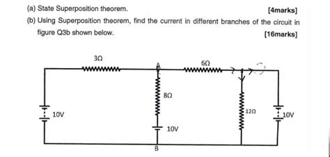 A State Superposition Theorem [4marks] B Using Superposition