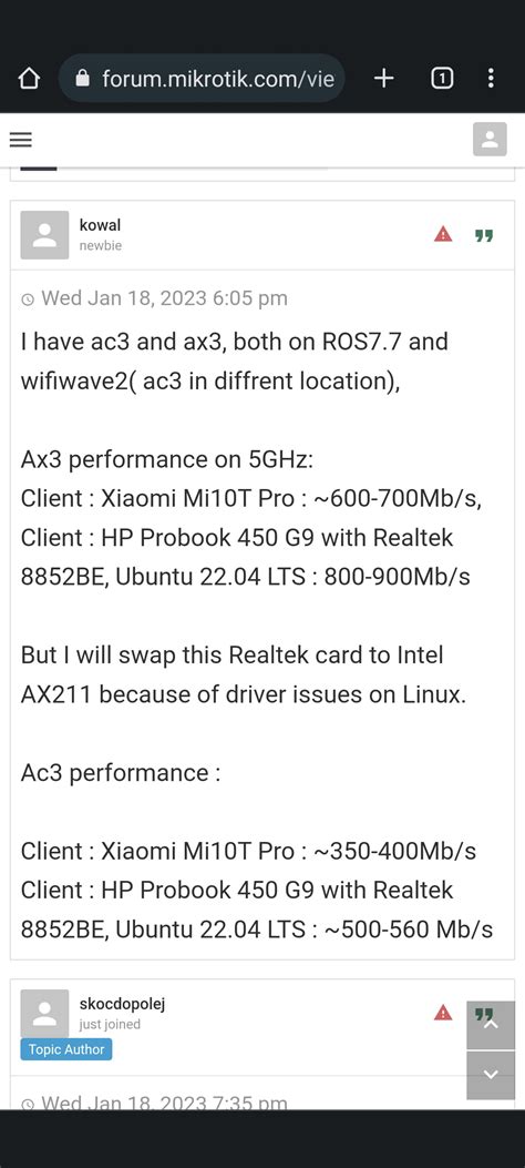 Mikrotik Hap Ax³ E Sky Wifi Fibraclick Forum