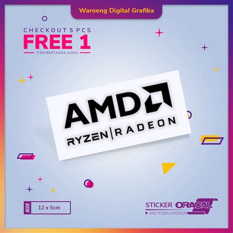 Jual Sticker Pc Amd Ryzen Radeon Graphics Sticker Pc Gaming Shopee Indonesia