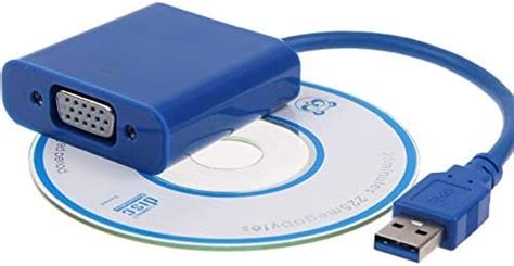P USB Male To VGA Female Multi Monitor External Video Card Adapter For Windows