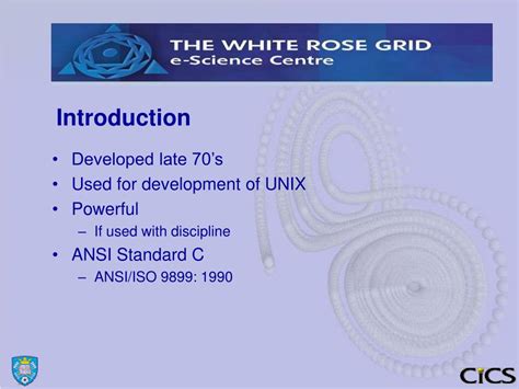 Ppt Introduction To The C Programming Language Powerpoint Presentation Id4788628