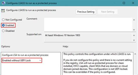 how to fix missing local security authority option
