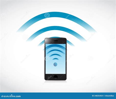 Phone Connection Wifi Illustration Design Stock Illustration