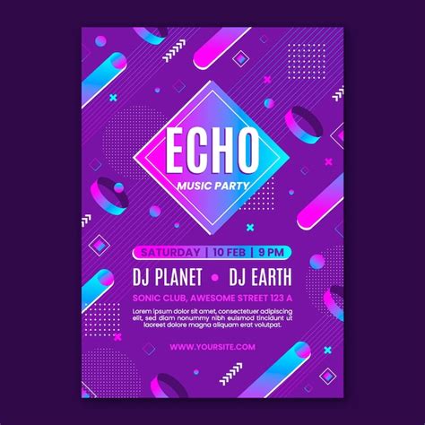 Free Vector Gradient Abstract Poster Template