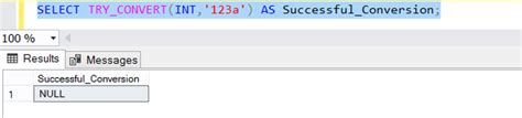 Trycast And Tryconvert Functions In Sql Servertsql Database Tutorials