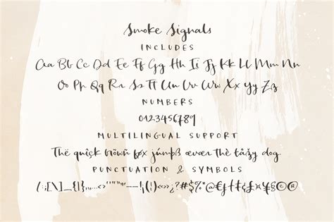 Smoke Signals Script Font And Extras By Anas Fonts Thehungryjpeg