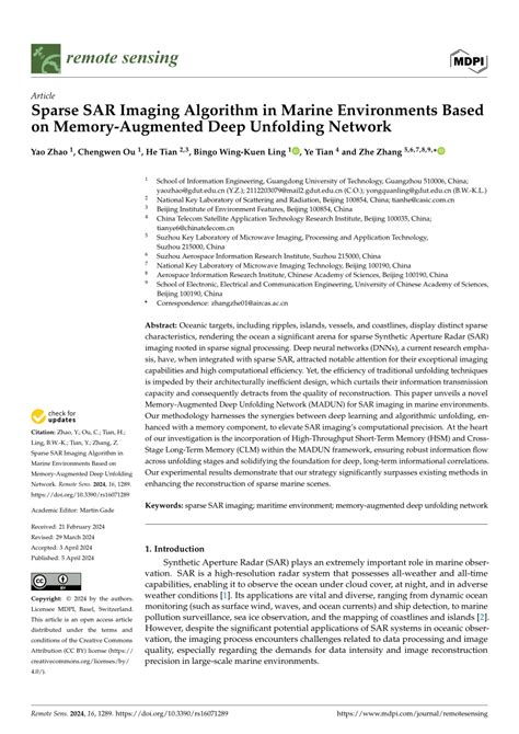pdf sparse sar imaging algorithm in marine environments based on