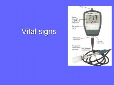 Vital Signs Presentation Free To Download