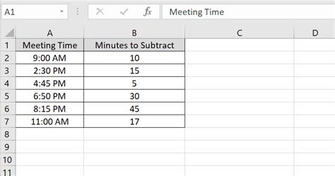 How To Subtract Minutes From Time In Excel Spreadcheaters
