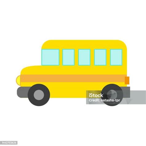 플랫 스타일의 장난감 자동차의 벡터 그림 스쿨 버스의 아이콘입니다 로고 디자인 교습에 대한 스톡 벡터 아트 및 기타 이미지 교습 교육 교통수단 Istock