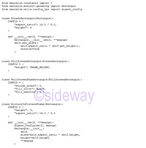 basic manim vmobject frame 3 7 sideway output to