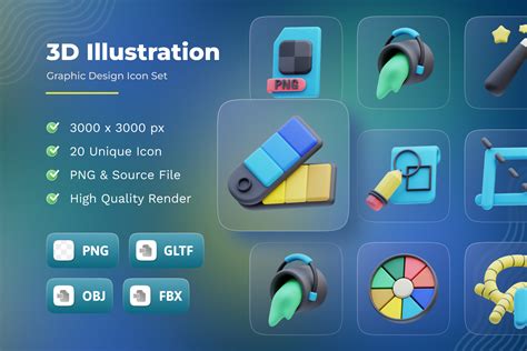 Graphic Design 3d Icon Pack 20 Free Download Design And Development 3d Icons Iconscout