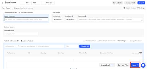 How To Create A Sales Invoice In Web General Swipe