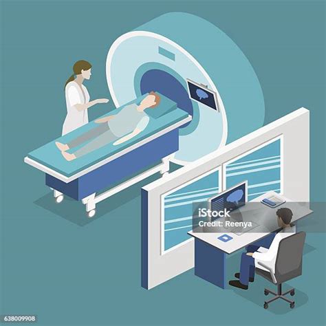 등각평면 3d 개념 벡터 병원 의료mri 웹 일러스트 3차원 초음파에 대한 스톡 벡터 아트 및 기타 이미지 3차원 초음파