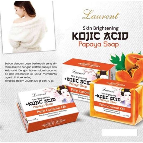 Jual Memey Laurent Skin Brightening Kojic Acid Papaya Soap Shopee