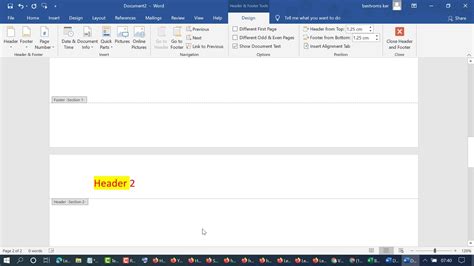 Ms Word Header On First Page Only Sourcesleqwer