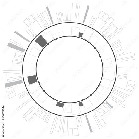 Hi Tech Gear Design Circle Digital Art Technology Png File Stock