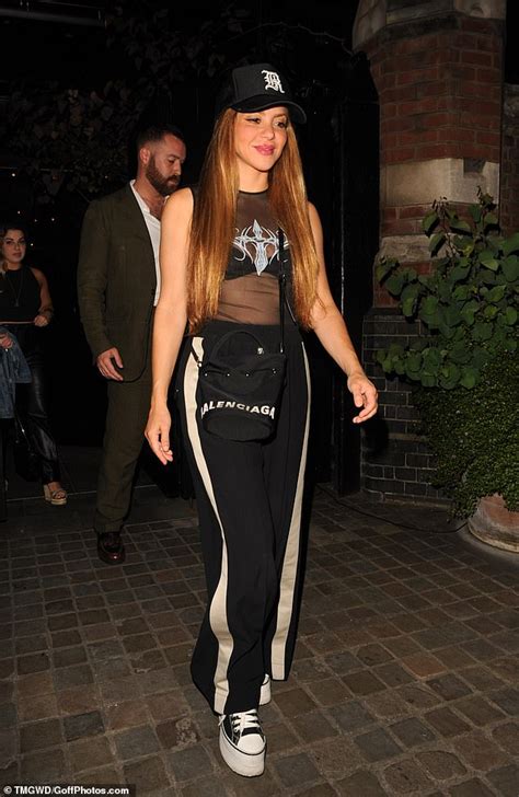 Shakira Turns Heads As She Shows Off Her Lingerie In A Sheer Bodysuit For A Night Out Daily