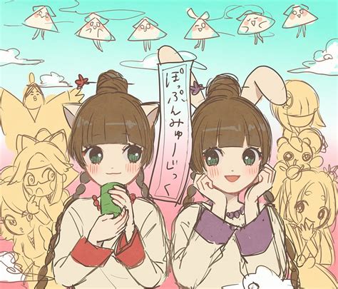 Mimi Nyami And Iroha Bemani And 1 More Drawn By Pikara Danbooru