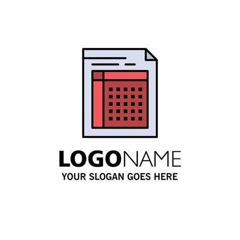 Audit Bill Document File Form Invoice Paper Sheet Business Logo Template Flat Color 13297102