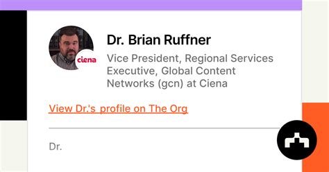 Dr Brian Ruffner Vice President Regional Services Executive Global Content Networks Gcn