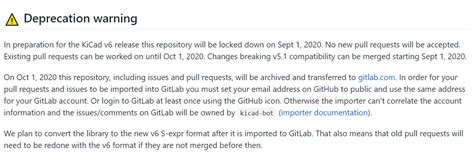 Github Lockdown And Transfer To Gitlab · Issue 2965 · Kicad Kicad Symbols · Github