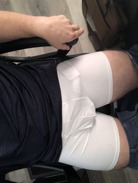 White Compression Shorts Bulge R Bulges