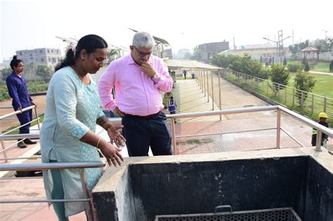 chairman of punjab pollution control board dr adarsh pal vig visits septage treatment plant at