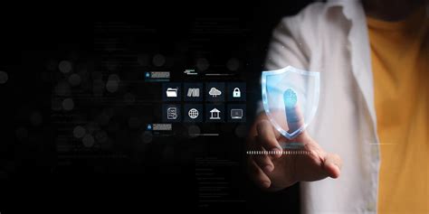 Premium Photo Man Using Thumb To Scan Finger Print Or For Digital