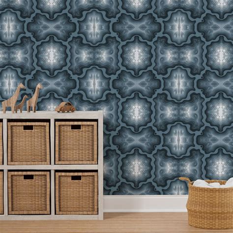 Mapping Contours Ocean Depth Map Map Wallpaper Spoonflower