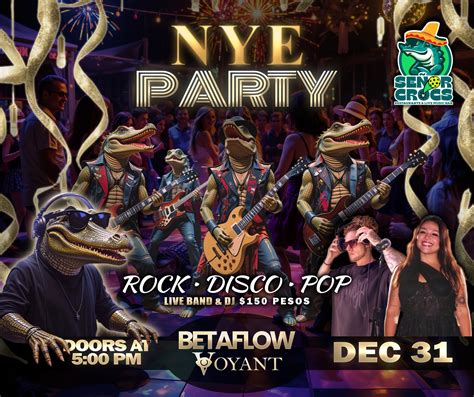 Crocodiles 🎆 New Years Eve Plans Handled 🐊🥂 Live Band Dj After