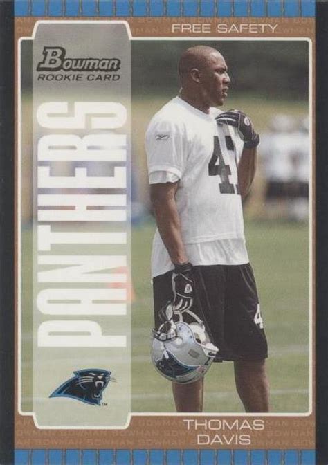 2005 Bowman Thomas Davis 146 Bronze Rc For Sale Online Ebay