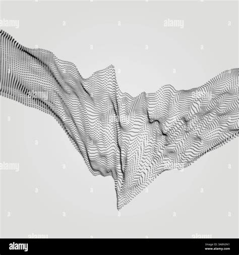 Array With Dynamic Emitted Particles Flowing Particle Waves Abstract