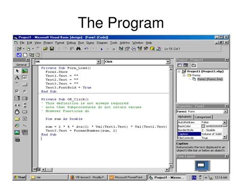 Ppt Introduction To Visual Basic Powerpoint Presentation Free