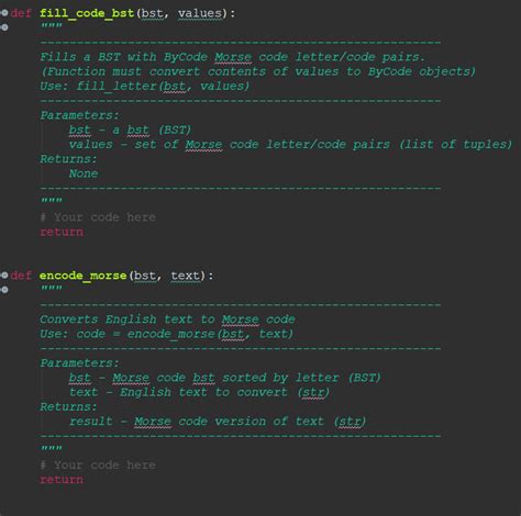 Solved F Fillcodebstbst Values Fils A Bst With Bycode